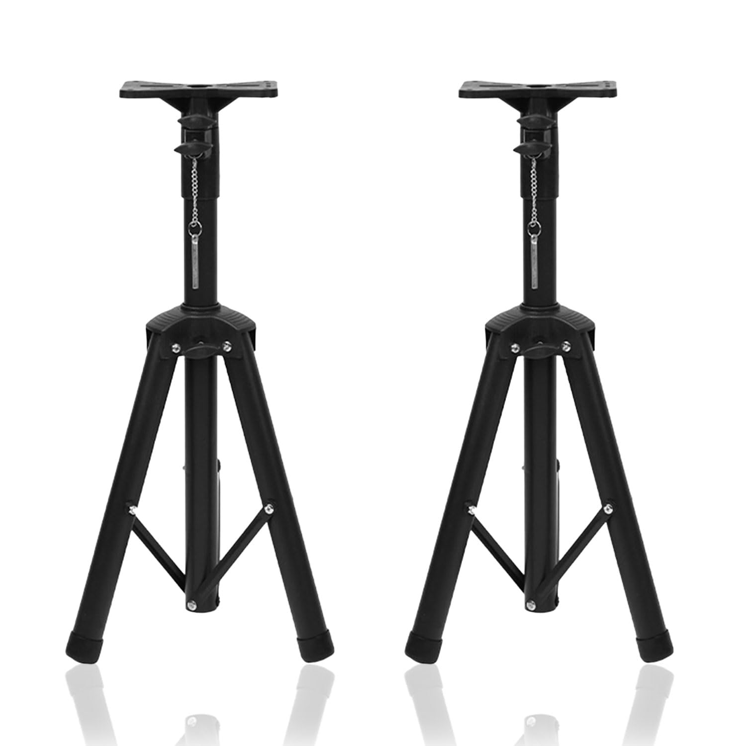 Height Adjustable Universal Dual Speaker Stand Set Studio Monitor ...