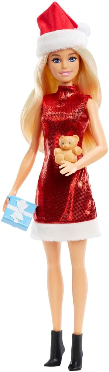 Amazon.com: Barbie Santa Doll Blonde : Toys & Games