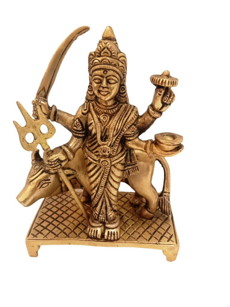 Buy Brass Blessing : Hindu Goddess MELDI MA Statue Figurine - Brass ...