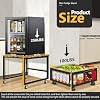 Amazon.com: WOUDY Mini Fridge Cart with Storage and Wheels, Mini Fridge ...