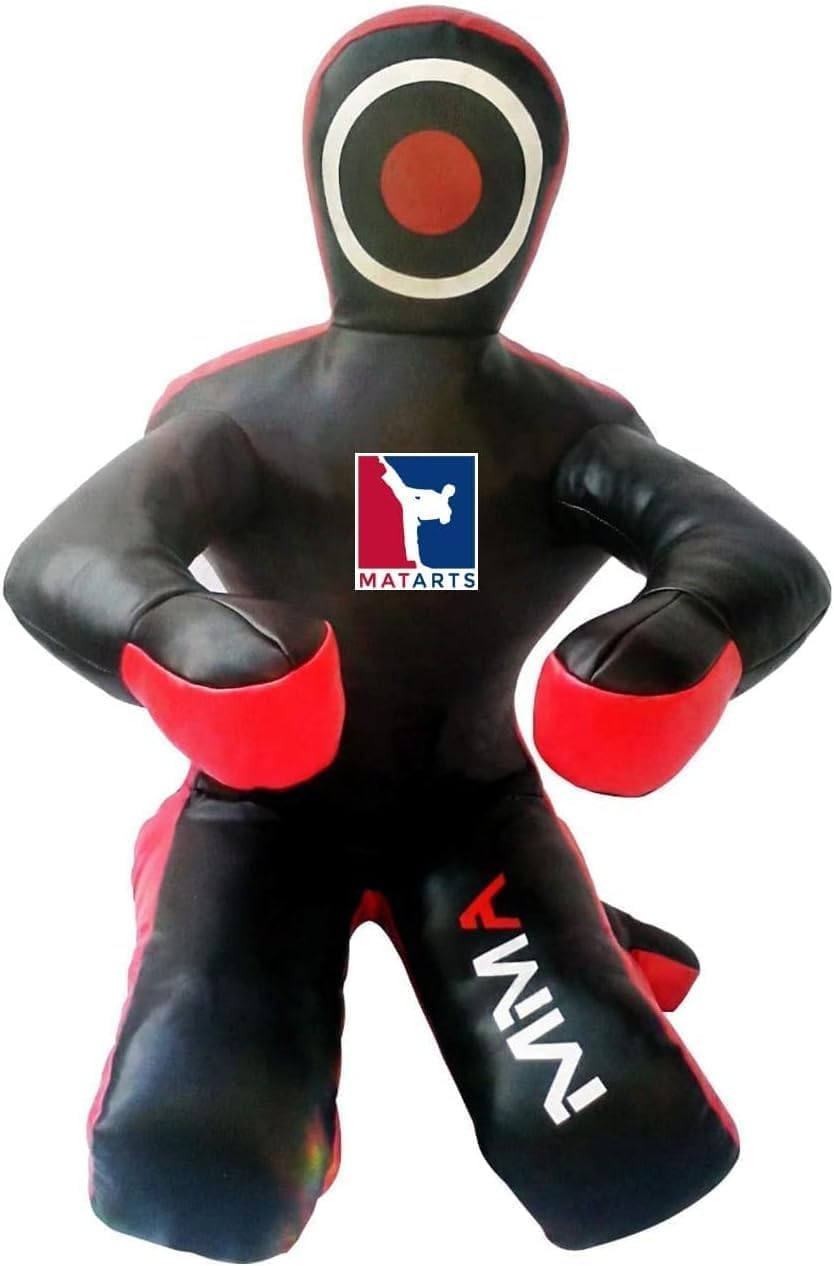Amazon.com: MMA Leather Grappling Punching Dummy for Kids and Adults in ...