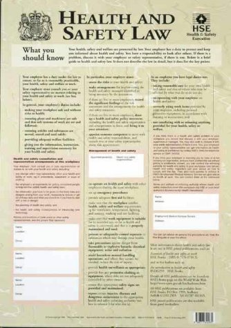 Amazon | Health and Safety Law Poster | Health and Safety Executive ...