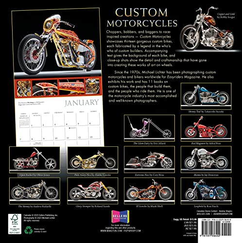 Snapklik.com : Custom Motorcycles 2024 Wall Calendar Photography By ...