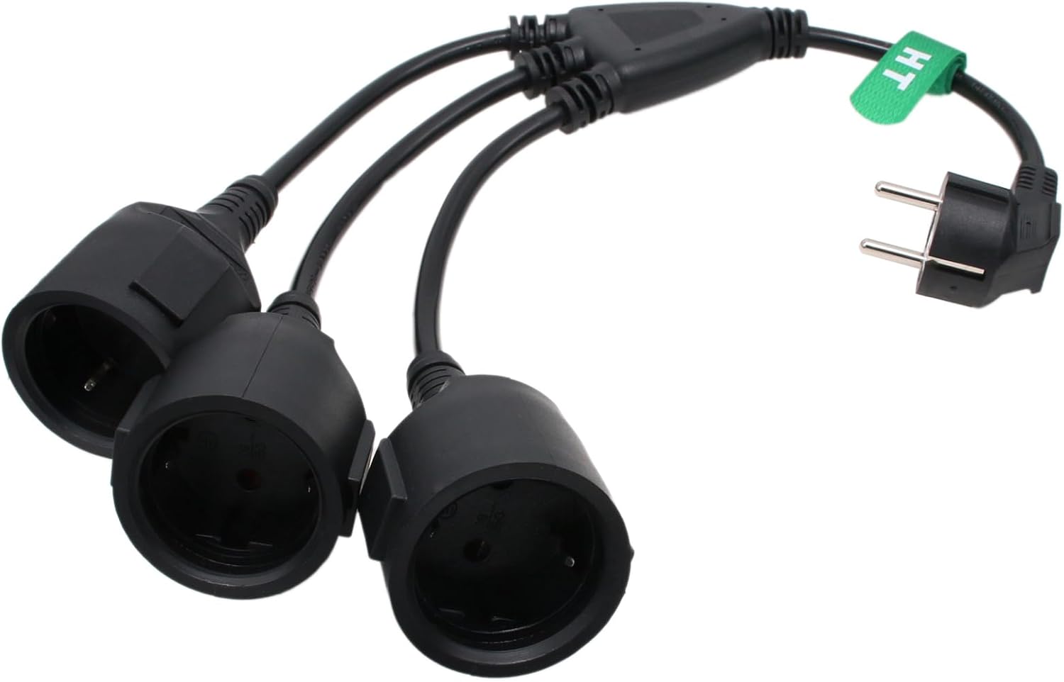 Amazon.com: HangTon Power Cord Euro Schuko Plug CEE7/7 Male to 3X ...