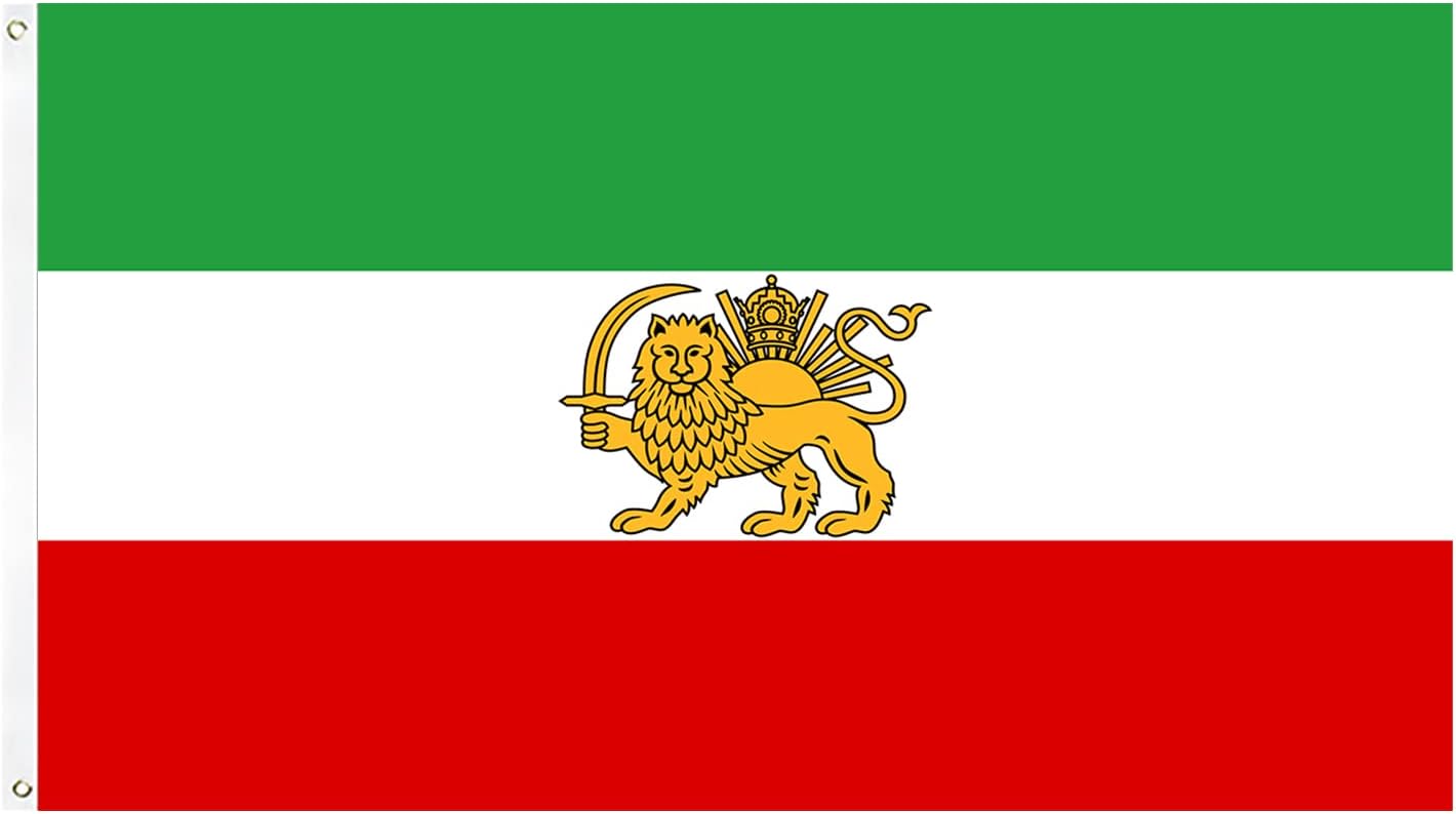Bandera iraní histórica de Irán de calidad de poliéster de colores ...