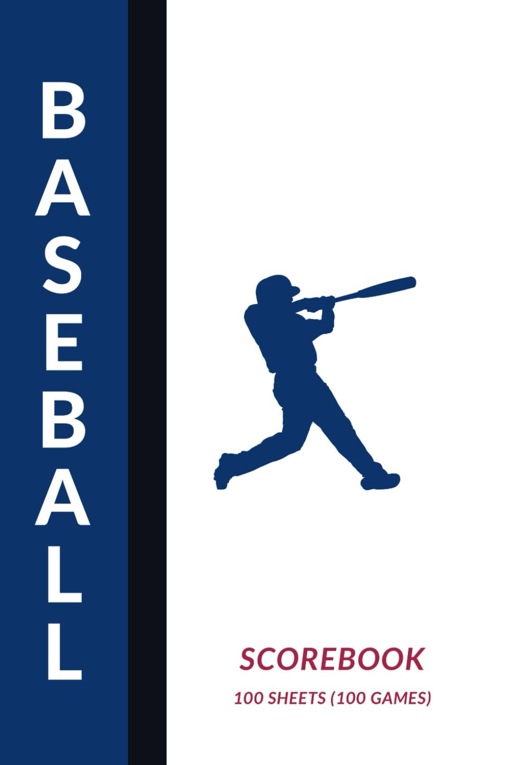 Baseball Scorebook, Baseball scorecard, 100 page Baseball Scoresheet ...