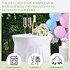 Amazon.com: Oudain 8 Pcs Cocktail Table Covers with Satin Sash 32 x 43 ...
