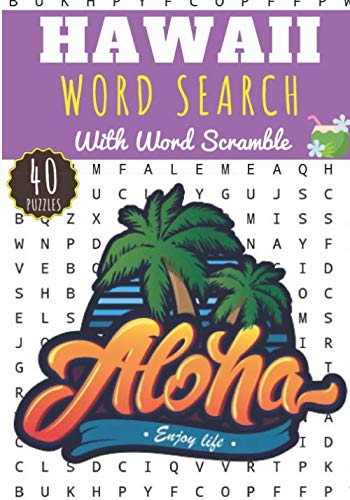 Hawaii Word Search: Aloha | Hawaiian Word Search | Challenging Puzzle ...