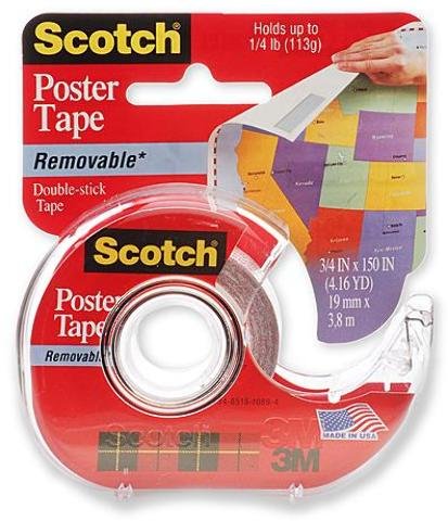 Amazon.com: 3M Scotch Poster Tape Removable 2 pcs sku# 1845436MA : Arts ...