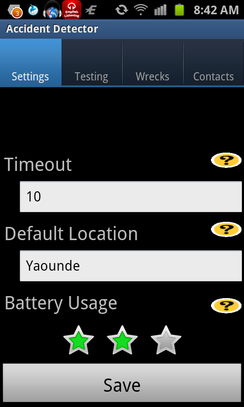 Accident Detector - App on Amazon Appstore