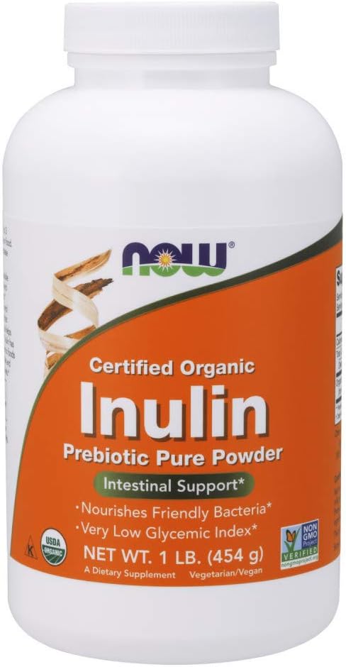 Amazon.com: NOW Foods Supplements, Inulin Prebiotic Pure Powder ...