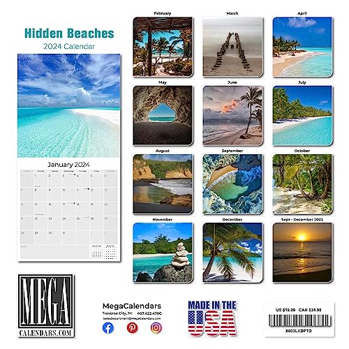 Snapklik.com : 2022 2023 Tropical Beaches Calendar - Islands Monthly ...