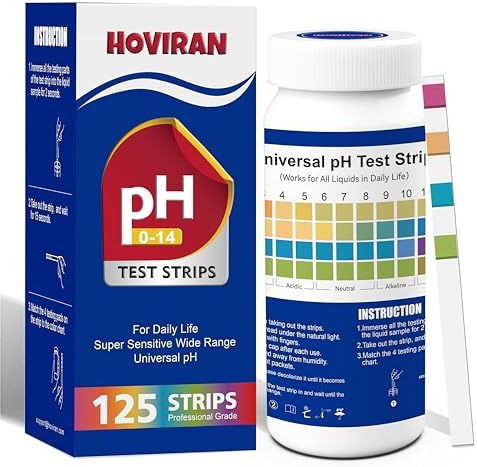 Universal pH Test Strips 0-14, Quick Accurate pH Testing Kit for Food ...