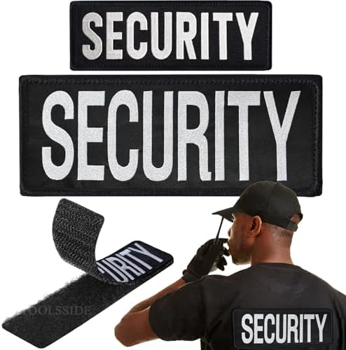 TOOLSSIDE 2 Pack Security Patches Hook and Loop System - Security ...