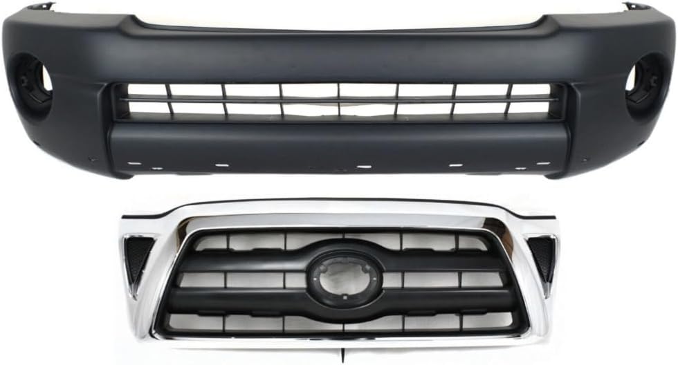 Amazon.com: BLINGEDITION Bumper Cover Grille Assembly Kit Front ...