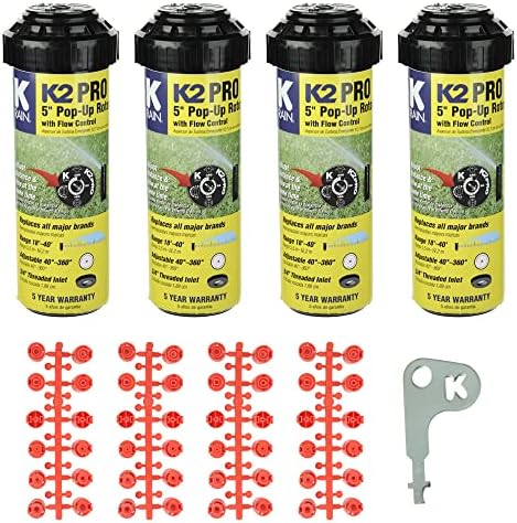 Amazon.com : K Rain K1 1/2" Smart Set Rotor 4" Pop-Up| 15' - 30' Spray ...