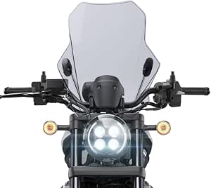 Amazon.co.jp: Screen Motorcycle Windshield Windshield Universal Reble ...