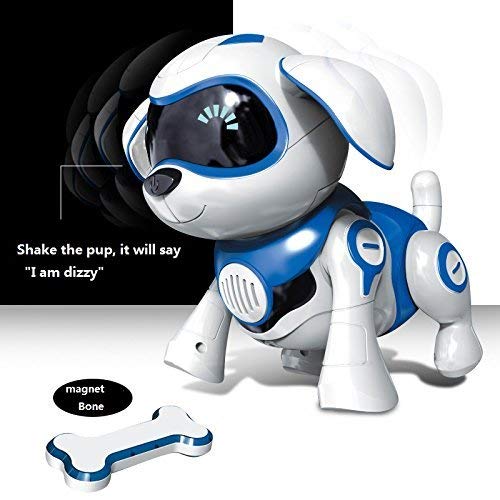 Mini Perro Robot Ai Con Hueso Magent Perrito Interactivo Intelig