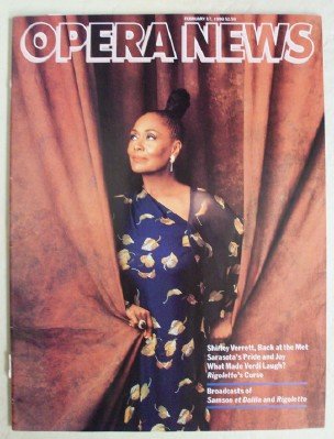 Opera News Magazine. February 17, 1990. Single Issue Magazine. Volume ...