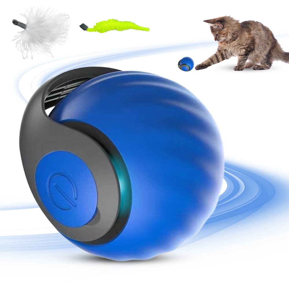 Pet Supplies : Interactive Cat Toy Balls, 2025 New Automatic Moving ...