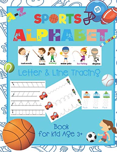 A Z Sports Alphabet Learning Letter And Line Tracing Book | Desertcart ...