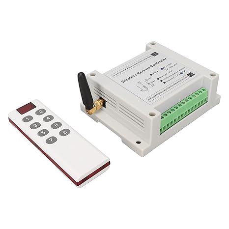 Amazon.com: 433mhz 8 Channel Remote Control Relay Switch, 0A DC 12V‑36V ...