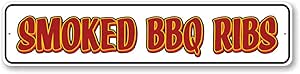 Amazon.com : Smoked Bbq Ribs Sign - 6 x 24 : Patio, Lawn & Garden