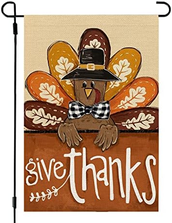 Amazon.com : Akeydeco Thanksgiving Garden Flag,Happy Thanksgiving Flags ...
