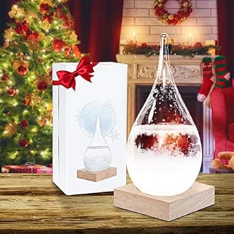 Amazon.com: BSHAPPLUS Storm Glass Weather Predictor, Snow Weather ...