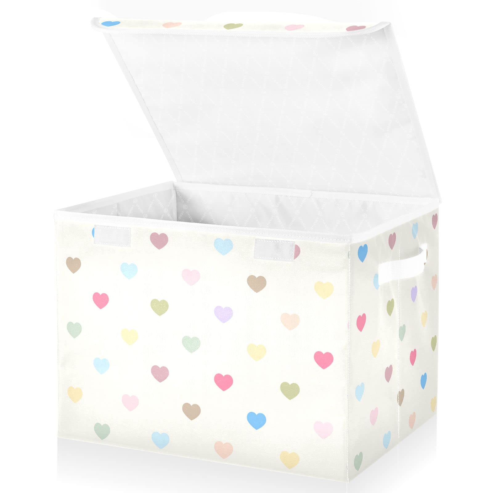 Amazon.com: senya Valentines Storage Baskets Collapsible Storage Bins ...