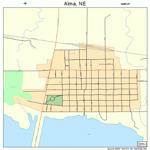 Amazon.com : Large Street & Road Map of Alma, Nebraska NE - Printed ...