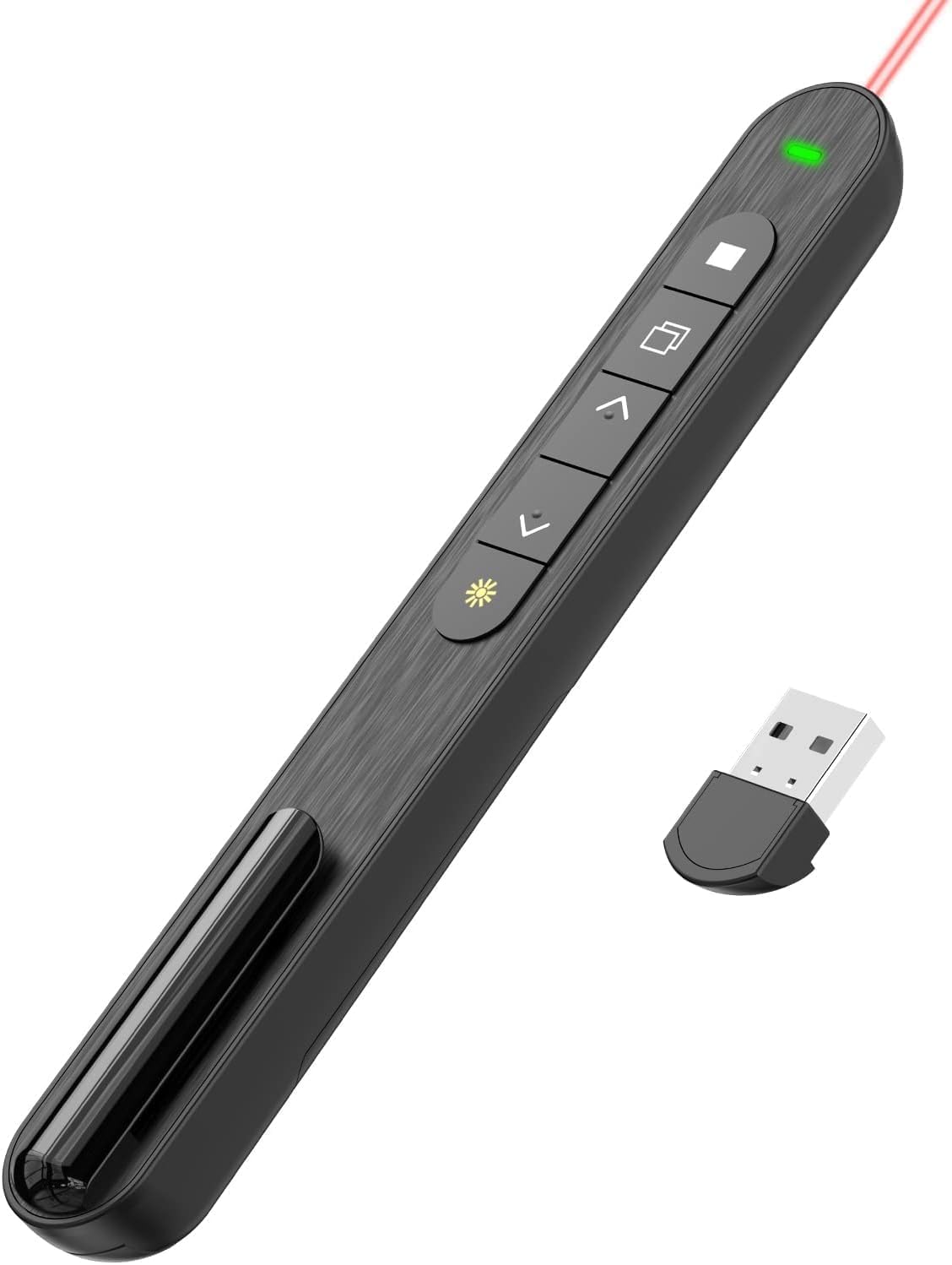 Amazon.com: Presentation Clicker Wireless Presenter Laser Pointer for ...