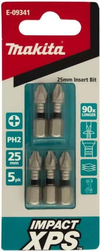 Makita XPS Impact Insert Bit, PH2 x 25 mm Size (Pack of 5) - Amazon.com
