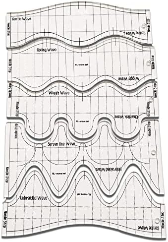 YICBOR 5pcs Wave Quilting Rulers and Templates Set : Amazon.ca: Home