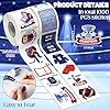 Amazon.com: A1diee 1000Pcs Ice Hockey Stickers in 2 Rolls with 16 ...