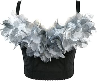 Amazon | [SETVIT] フェアリー Vネック キャミソール レディース アウター スチールリング付き フィッシュボーントップ ...