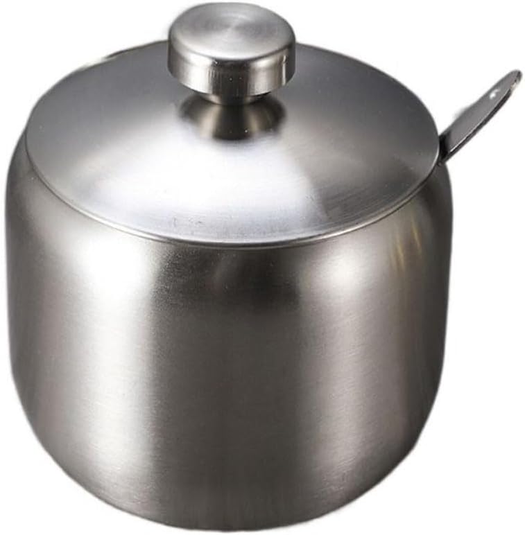 Amazon.com | zaoalife Sugar Bowls 430ml Stainless Steel Sugar Bowl with ...