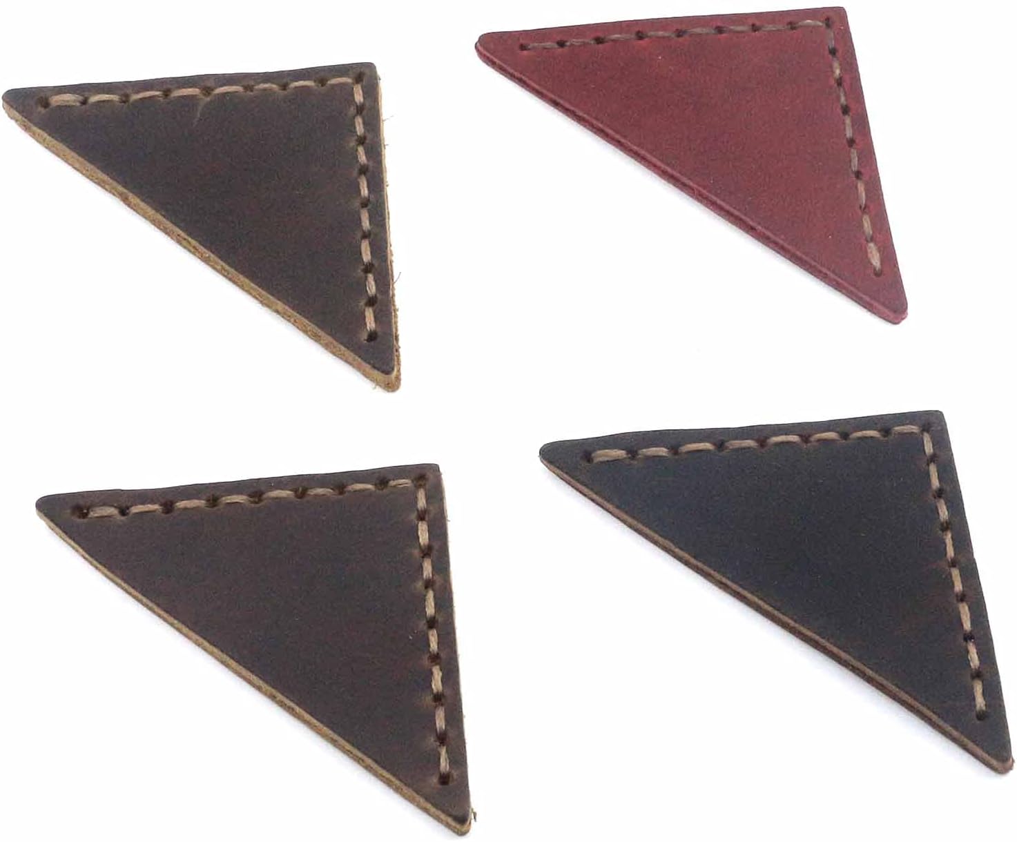 Amazon.com : Rustic Leather Corner Bookmark 3-Pack Handmade by Hide ...