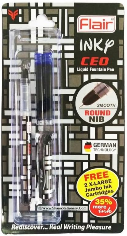 Flair Inky Series CEO Liquid Ink Fountain Pen | Ergonomic Grip, Light ...