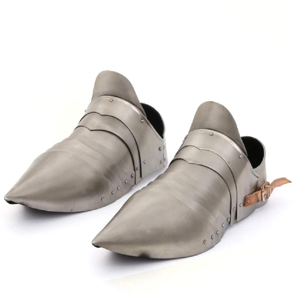 Amazon.com: Armor Shoes Pair Medieval Knight Steel Armor Sabaton ...
