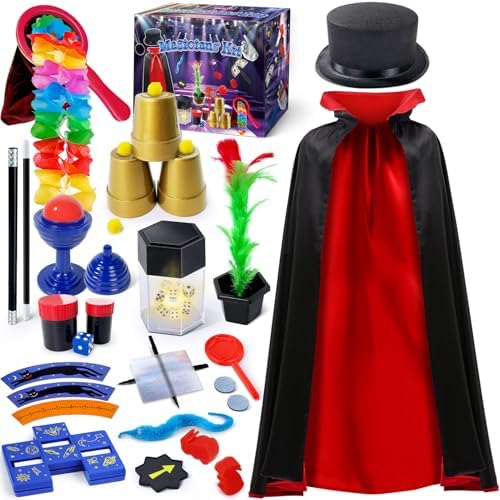 PATIFEED Kids Magic Kit, Magician Costume for Pretend Play, Magic Set ...
