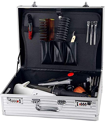 Barber Toolbox Clipper Storage Suitcase Aluminium Flight Case Toolbox ...