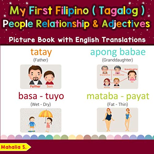 My First Filipino (Tagalog) People, Relationships & Adjectives Picture ...