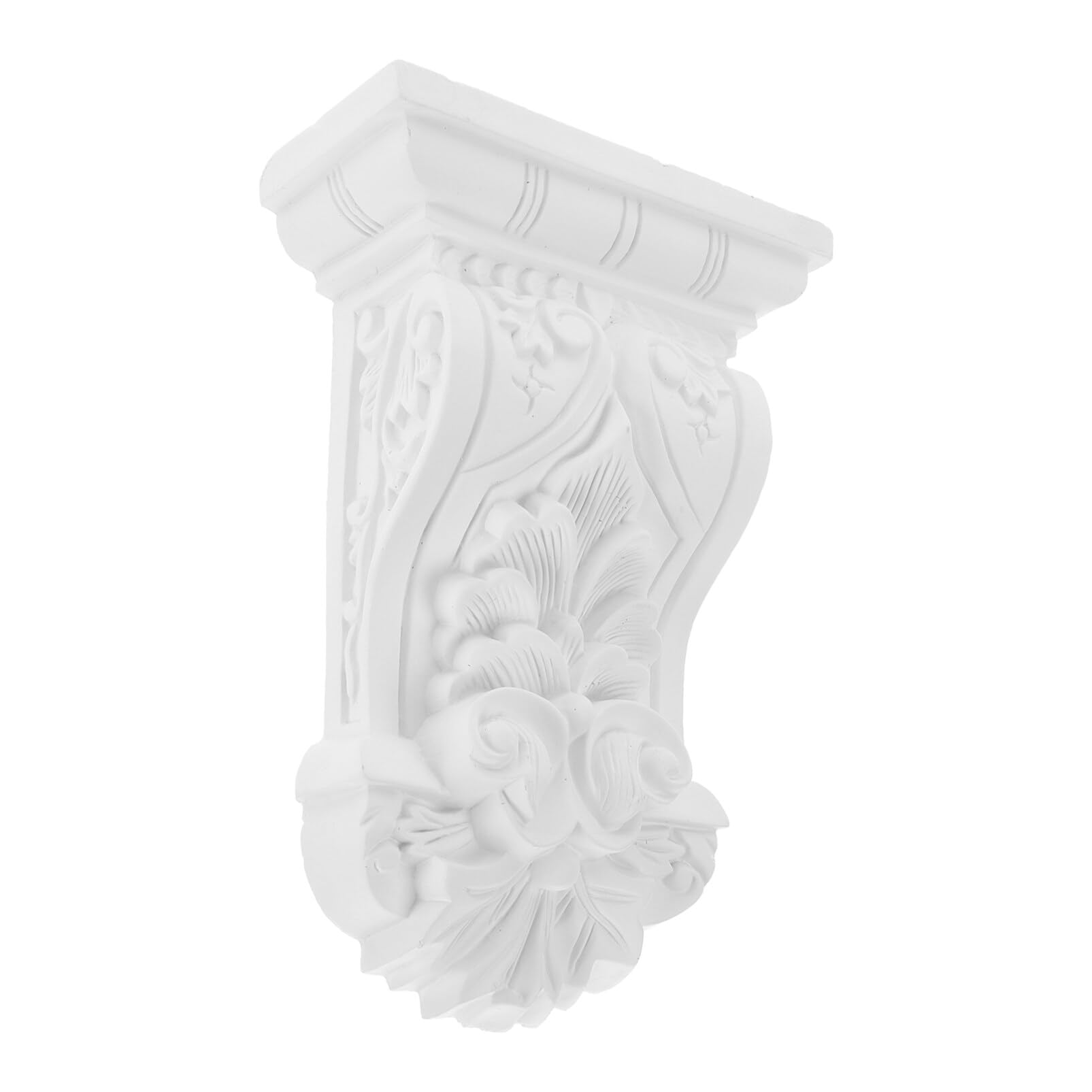 Luxshiny Wood Corbels European Style Wood Carved Onlay Appliqu Frame ...