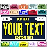 Amazon.com: Custom Mini License Plate,Personalized New Jersey Bike ...