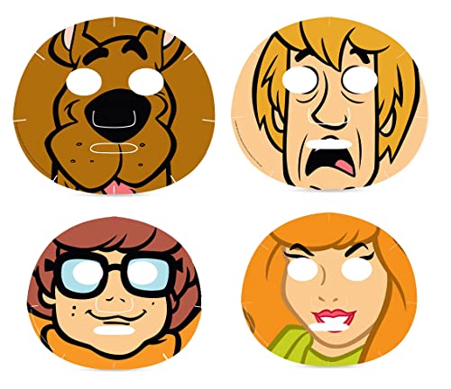 MAD BEAUTY Scooby Doo Sheet Face Masks Set (Pack of 4) | Daphne, Shaggy ...