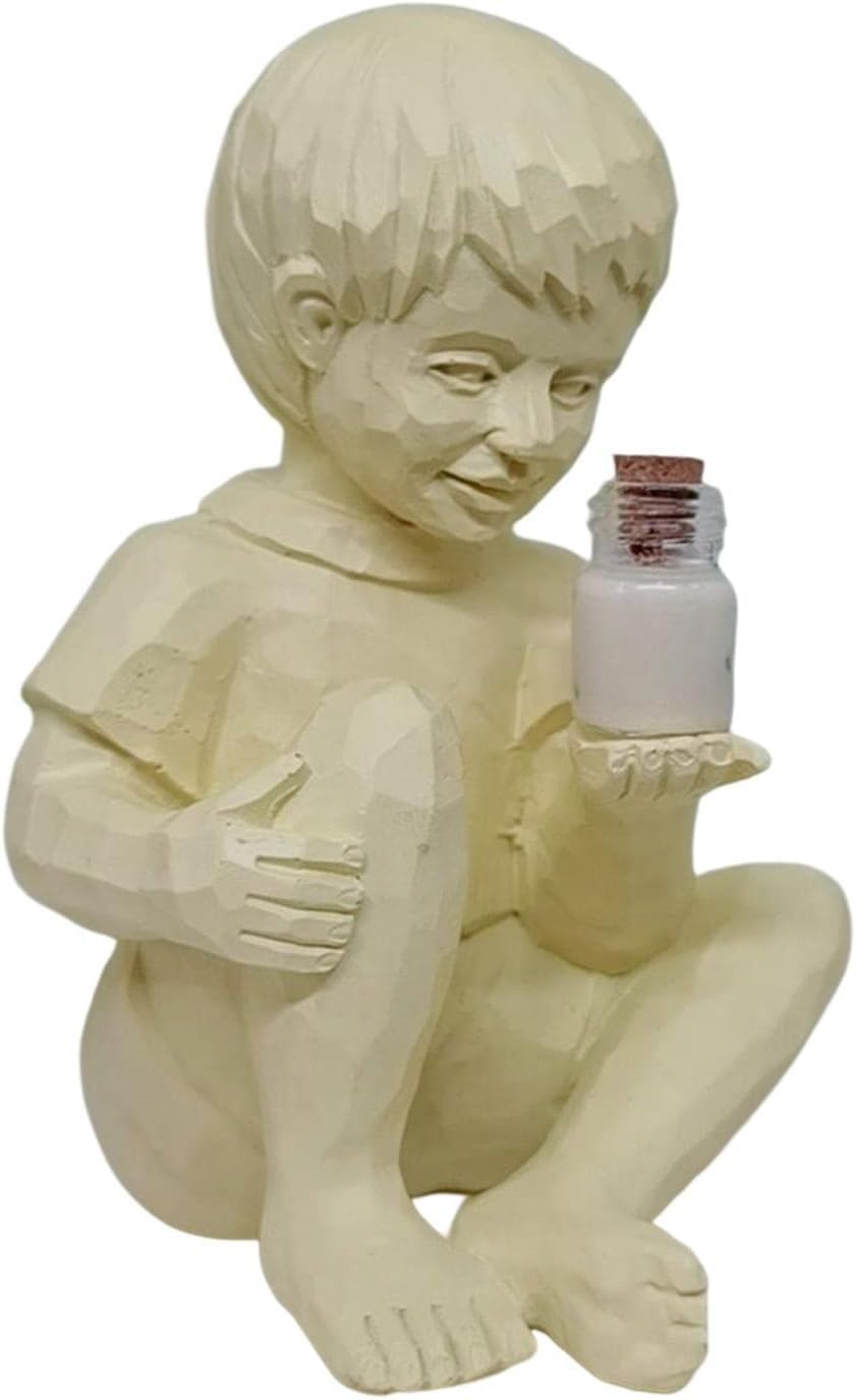 Amazon.com : WYNOTT Little Girl Garden Statue | Little Boy Garden ...