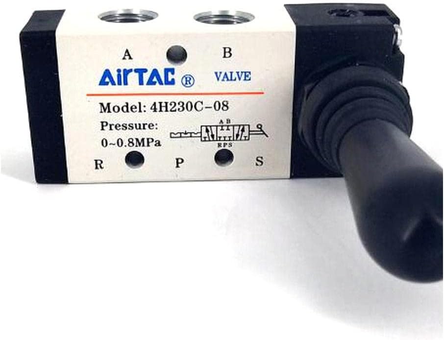 Amazon.com: 1/4 ''Port 5 Way 3 Position Hand Lever Operated Pneumatic ...