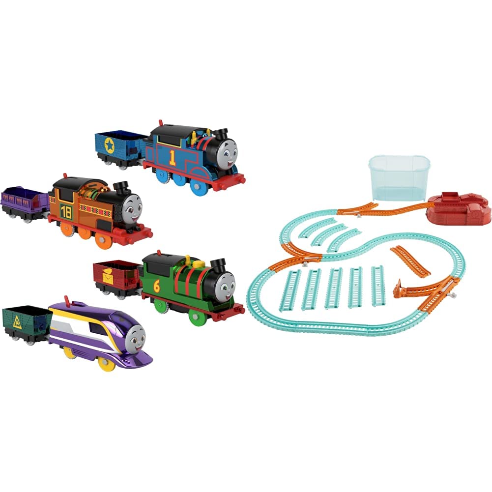Buy Thomas & Friends Thomas, Nia, Percy, & Kana Motorized 4-Pack Train ...