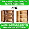 Amazon.com - Panda Pantry Storage Bag Organizer with Magnetic Lid ...